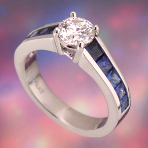 Ring Thornton Sapphire and Diamond Engagement Ring